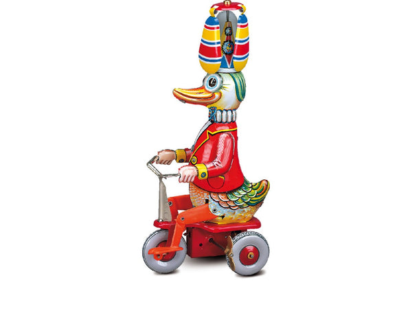 Wilesco 10284 Clockwork Duck on Bicycle Tin Toy – Milbury Model Company