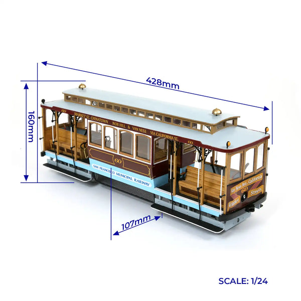 OcCre 1:24 San Francisco Tram Model Kit – Milbury Model Company