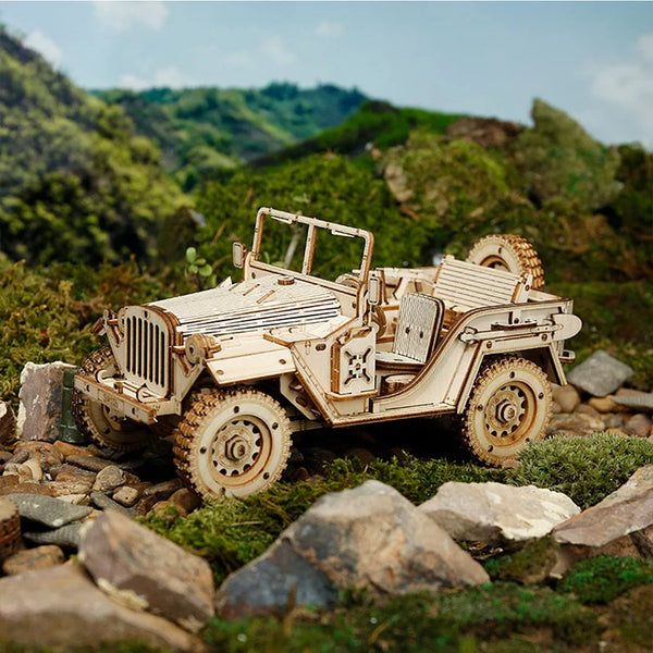 ROKR Army Field Car Scale Model 3D Wooden Puzzle – Milbury Model Company