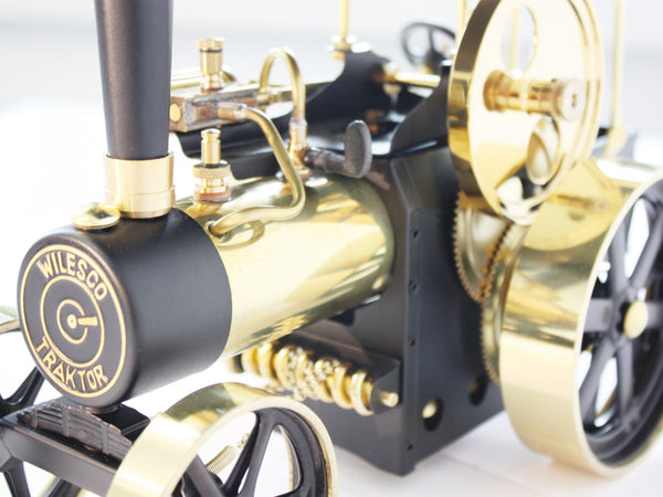 Wilesco D406 Steam Traction Engine Black/Brass – Milbury Model Company