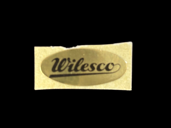 Wilesco Logo Oval Sticker - Gold – Milbury Model Company