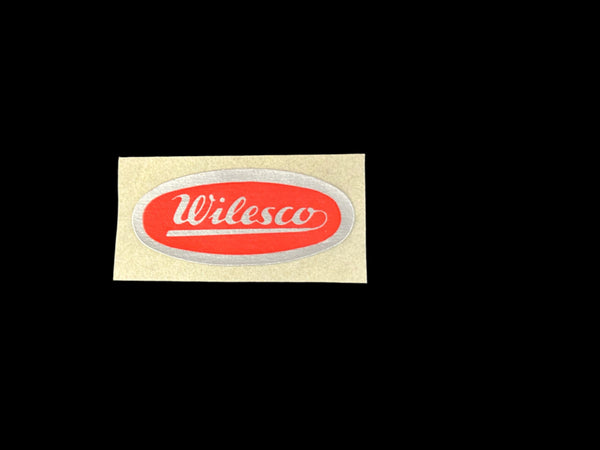 Wilesco Logo Oval Sticker - Red – Milbury Model Company
